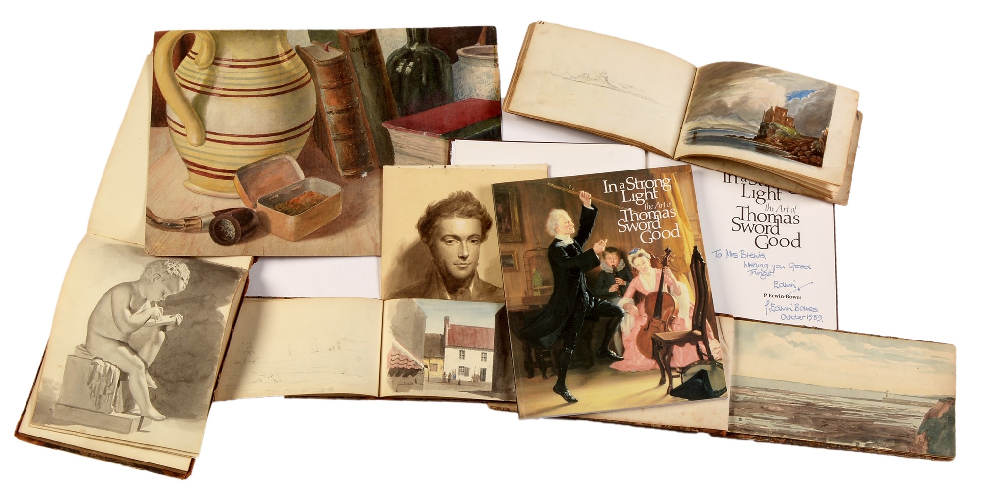 Thomas Sword Good | Four sketchbooks containing landscape and seascape ...