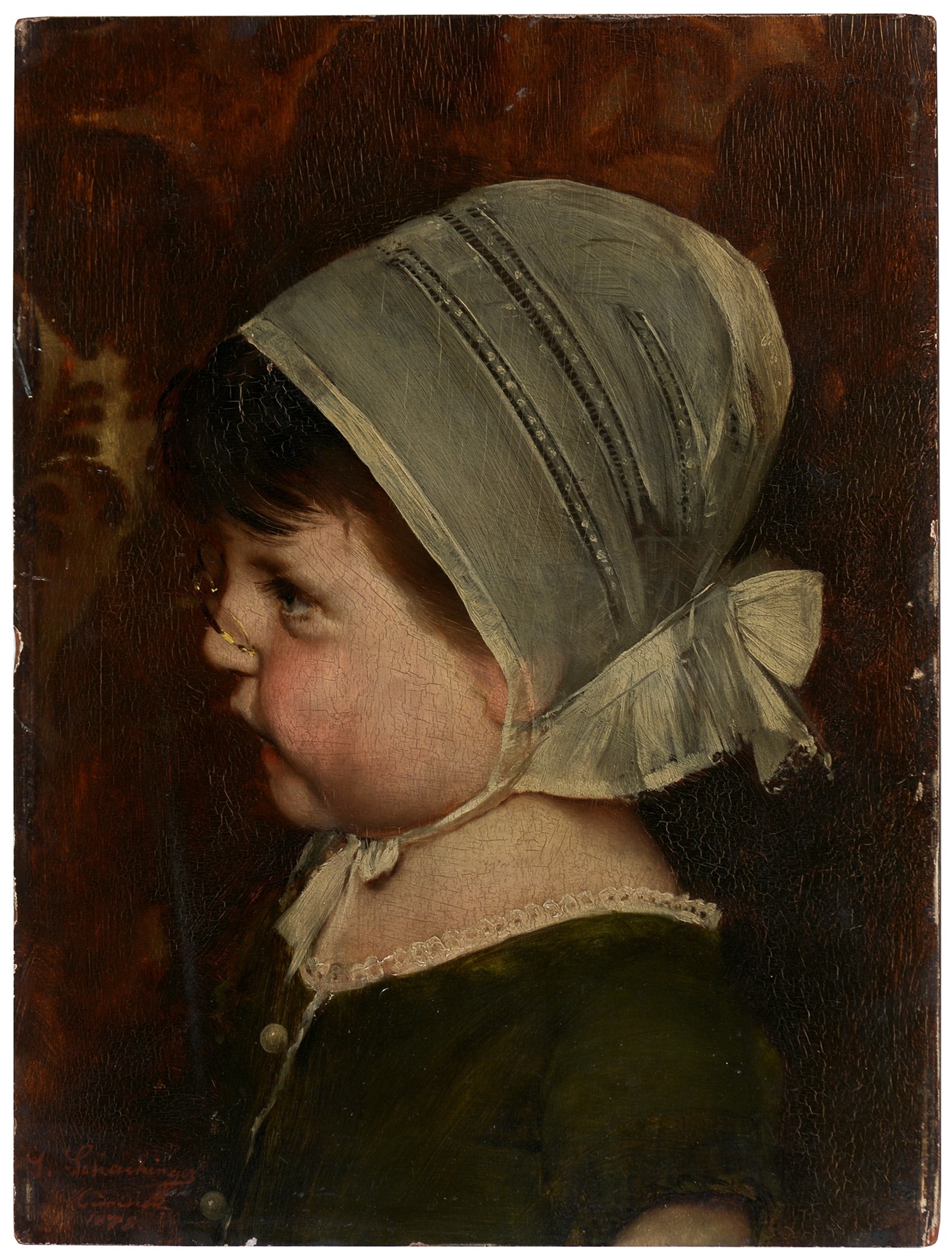 Gabriel Schachinger | A portrait of a young girl wearing pinsnes ...