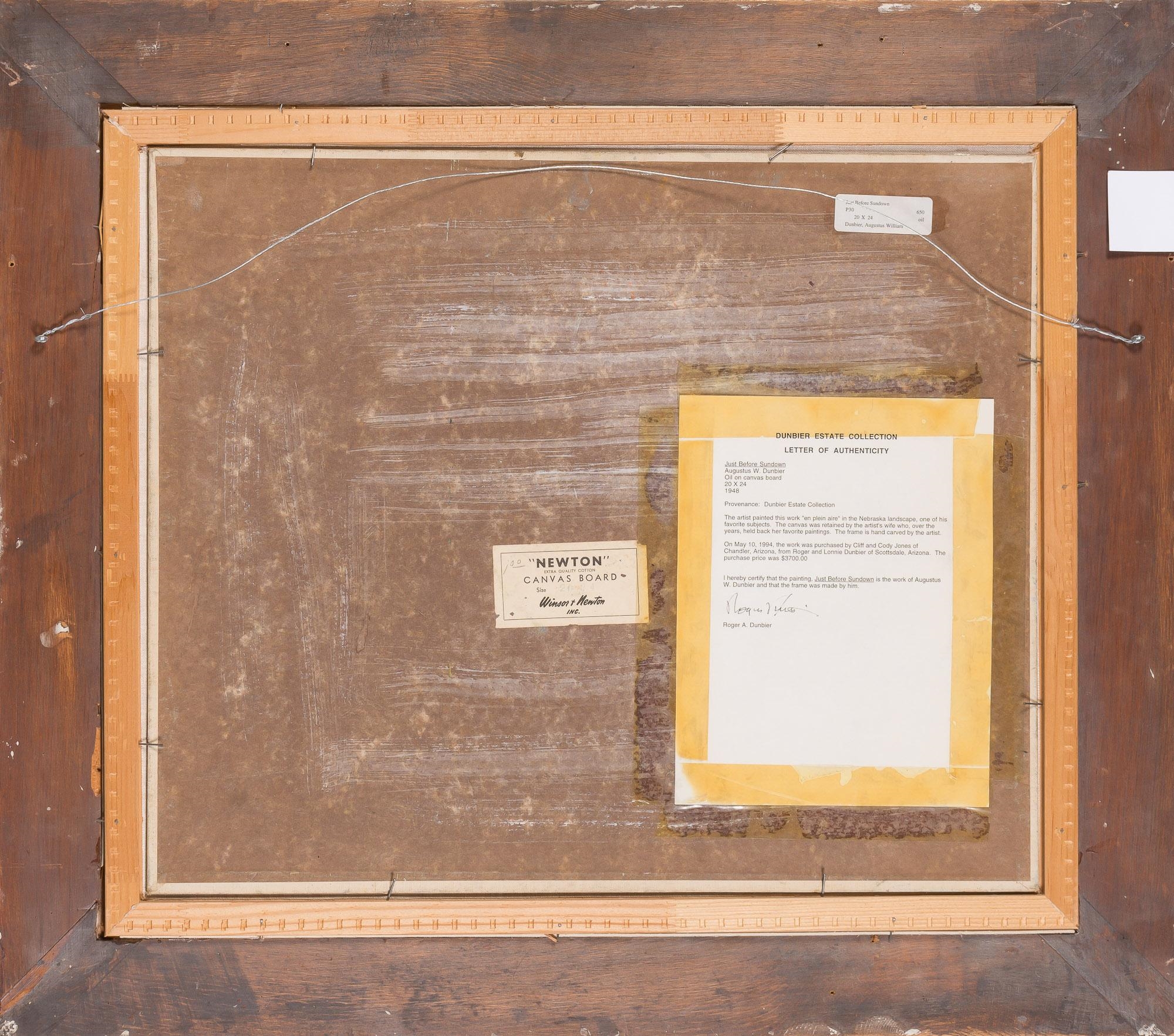 Augustus William‏ Dunbier | Just Before Sundown | MutualArt