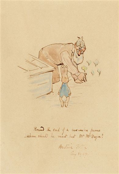 Beatrix Potter | Peter Rabbit and Mr McGregor (1927) | MutualArt