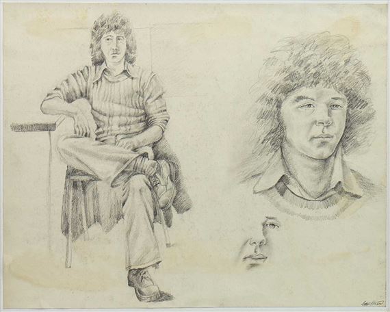 Peter Howson Obe | AN EARLY PENCIL SKETCH BY PETER HOWSON | MutualArt