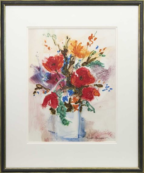 Richard Akerman | A FLORAL STILL LIFE | MutualArt