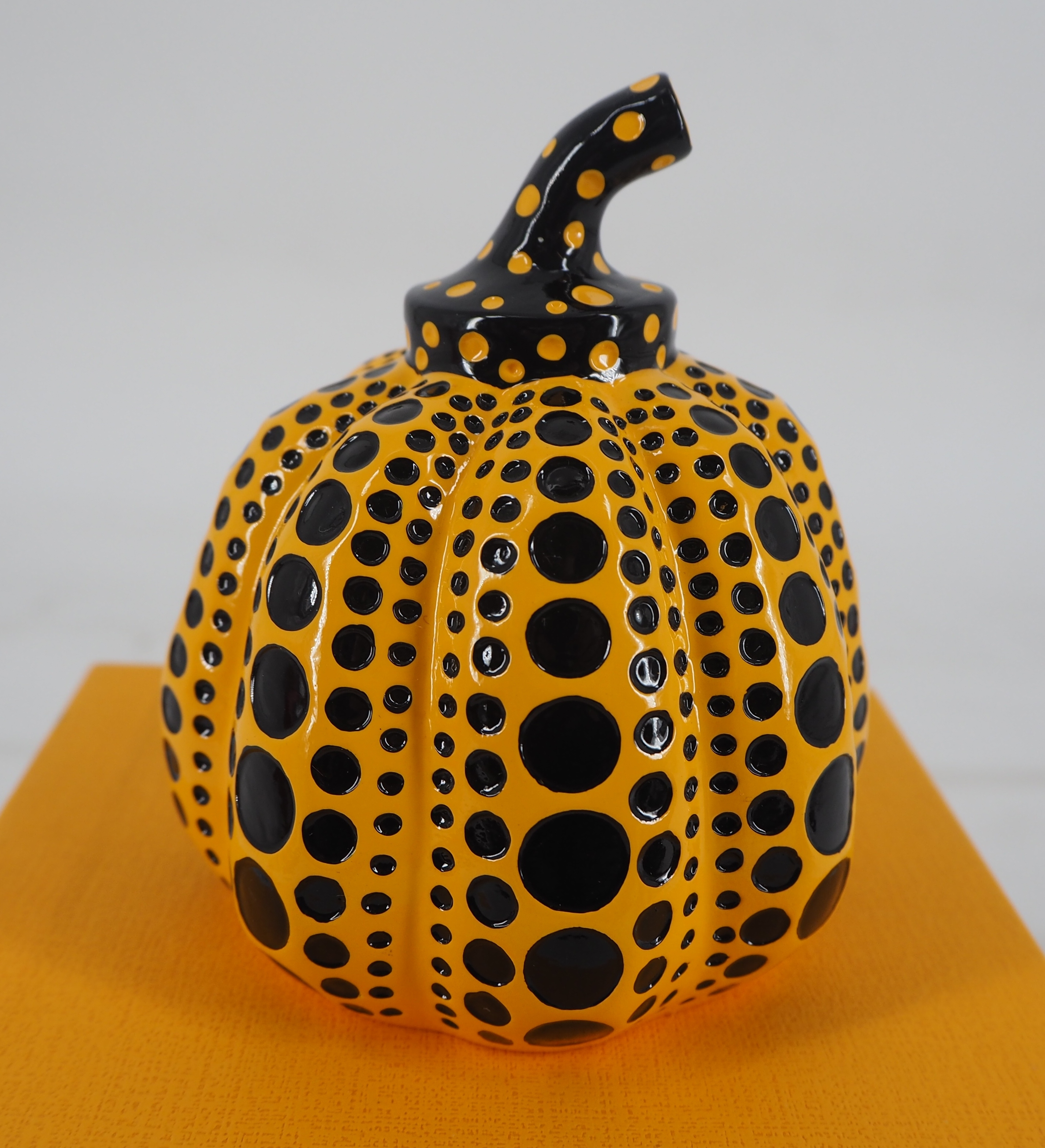 Yayoi Kusama | Dots Obsession (Pumpkin yellow - Small) | MutualArt