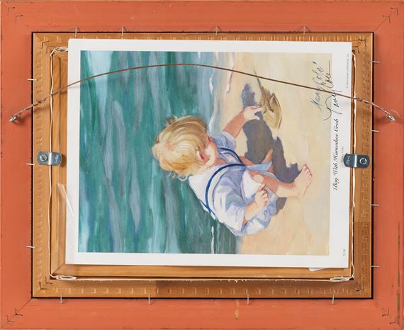 Nancy Cole | Boy with Horseshoe Crab. | MutualArt