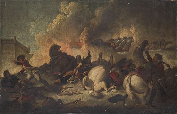 Italian School 18th Century Battle Scene Mutualart