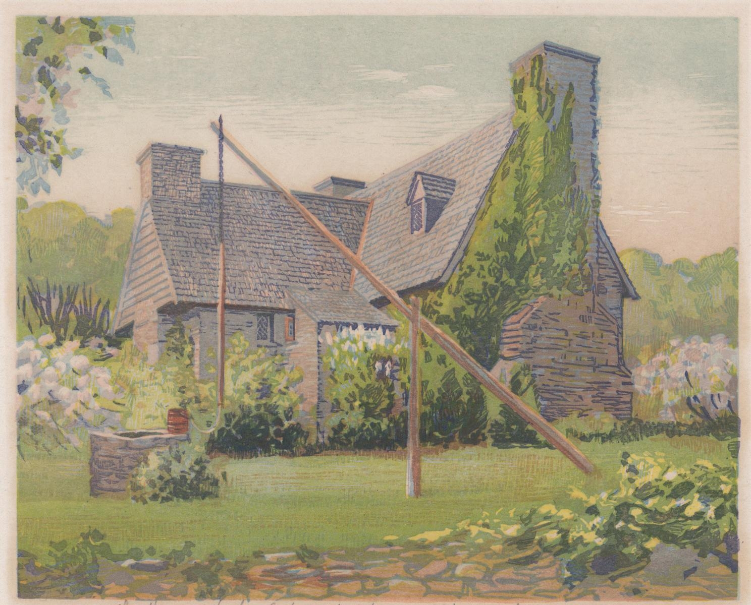 Louis Novak | The Henry Whitfield House (Circa 1946) | MutualArt