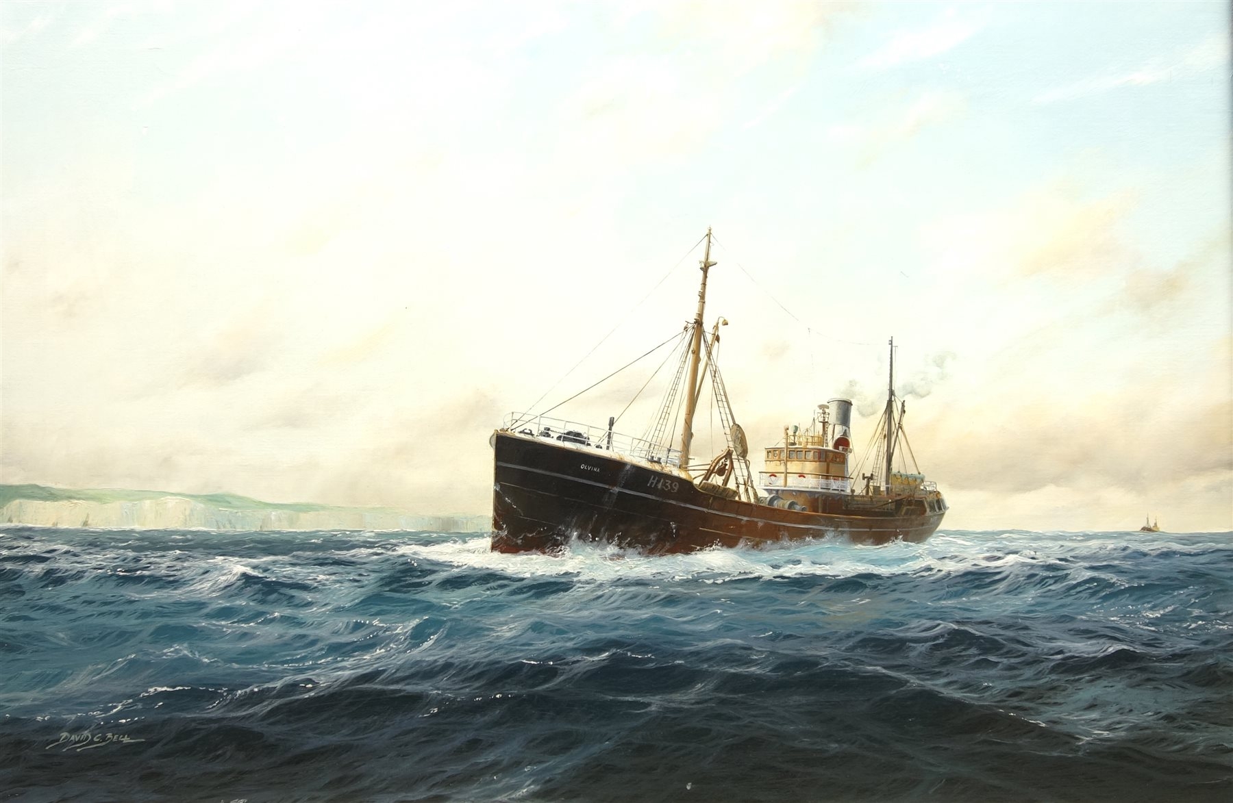 David C. Bell | Hull Trawler 'Olvina' H139 off Flamborough | MutualArt