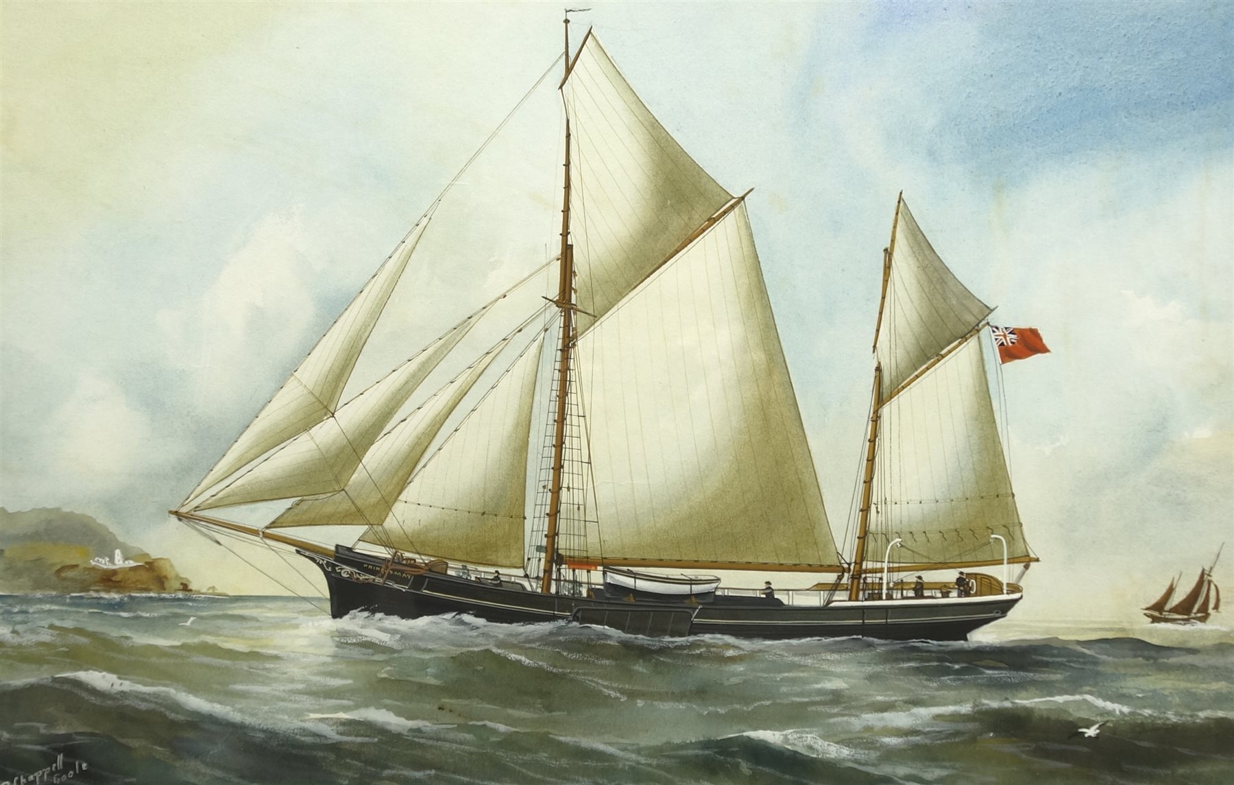 Reuben Chappell | Princess Mary of Poole - Ship's Portrait | MutualArt