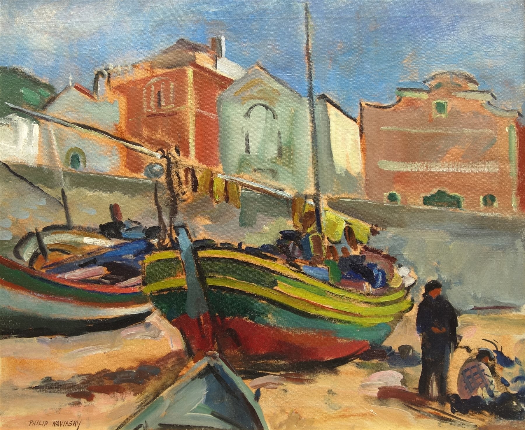 Philip Naviasky | Fregatas on the Beach at Carvoeiro Portugal | MutualArt