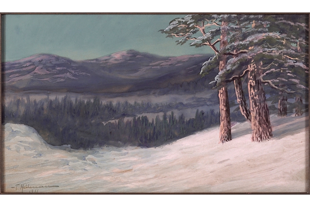 T. Hillman | Winter Landscape. (1911) | MutualArt