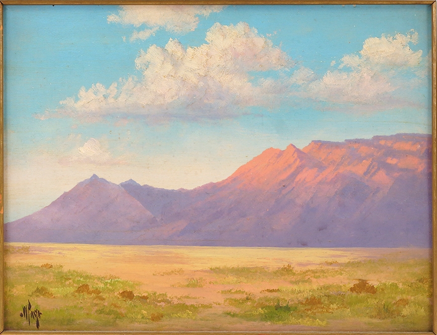 Willard Page | 4 Works: Mountains Around Tucson Arizona; Yucca and ...