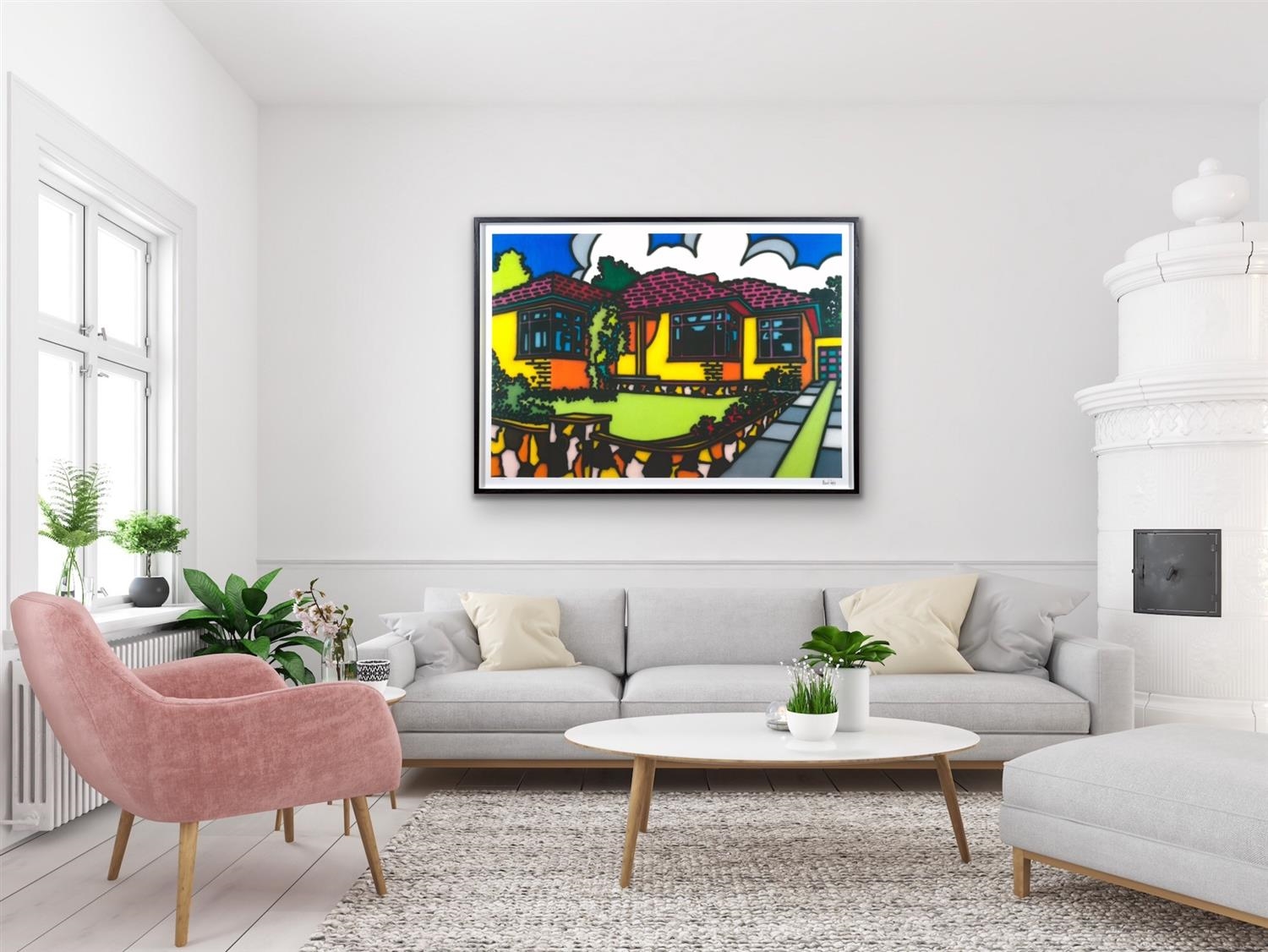 Howard Arkley | Triple Fronted (1988) | MutualArt