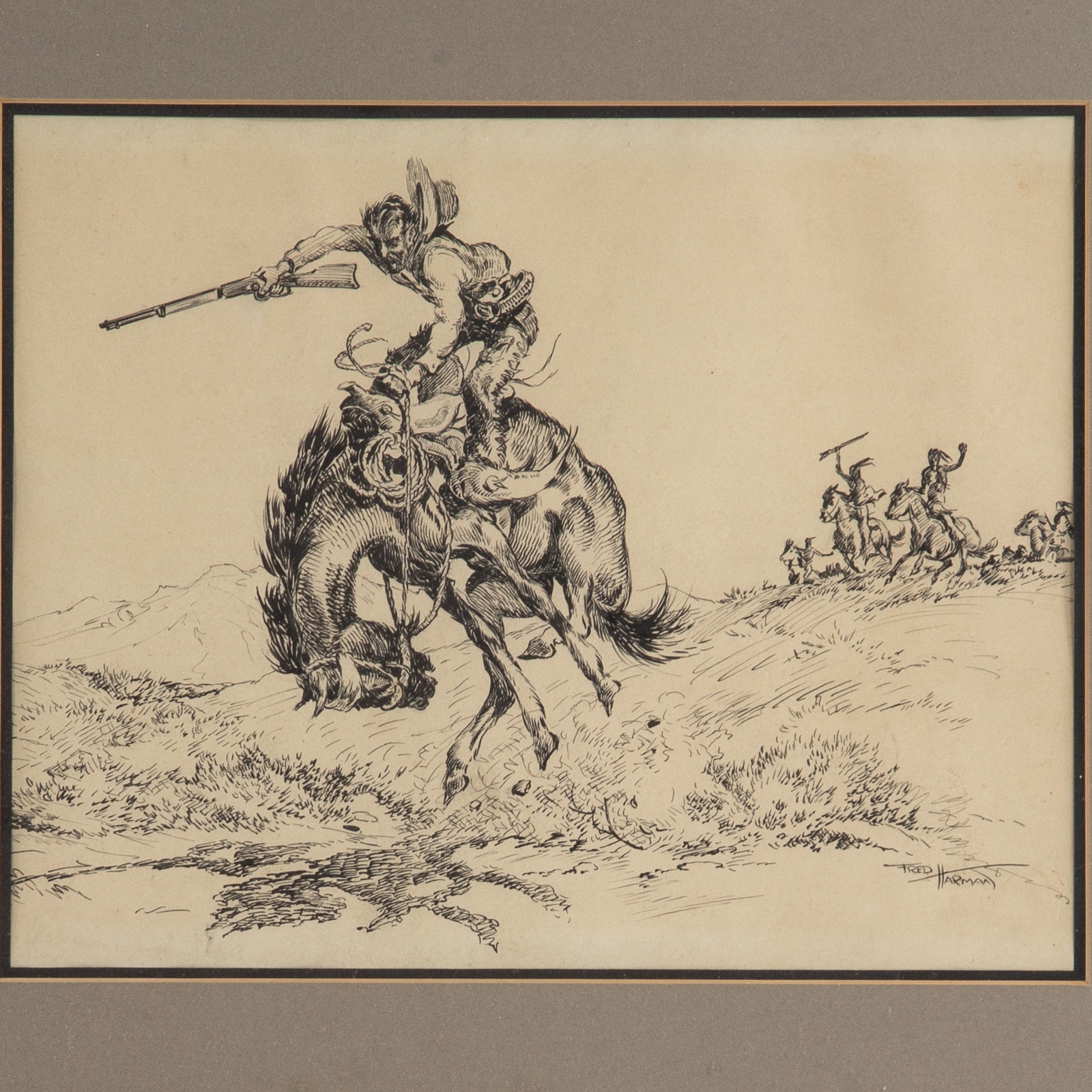 Fred Harman | The Chase | MutualArt