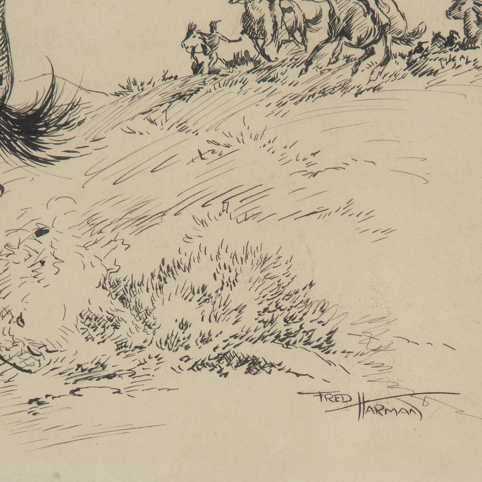 Fred Harman | The Chase | MutualArt