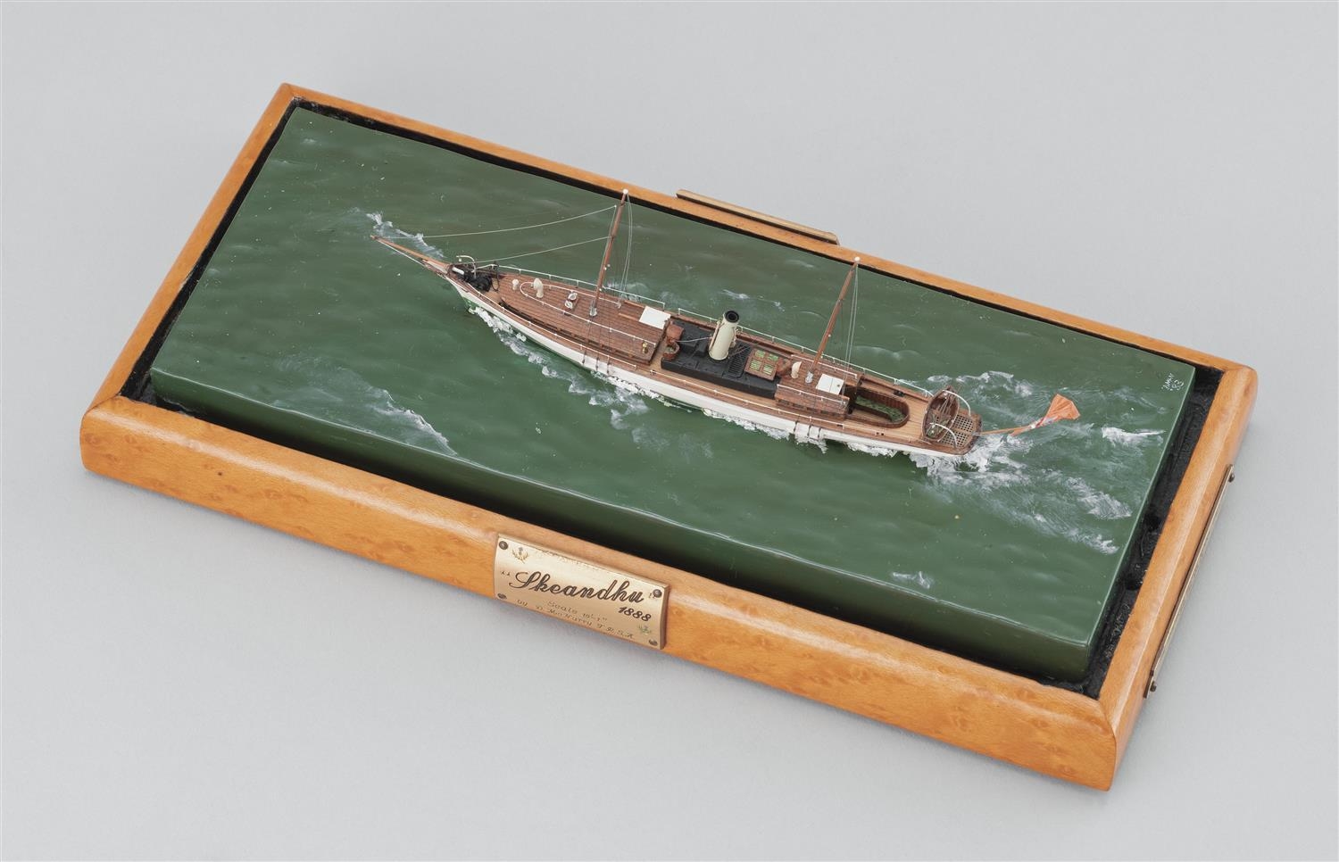 Donald McNarry | Superbly detailed miniature model of the steam yacht ...