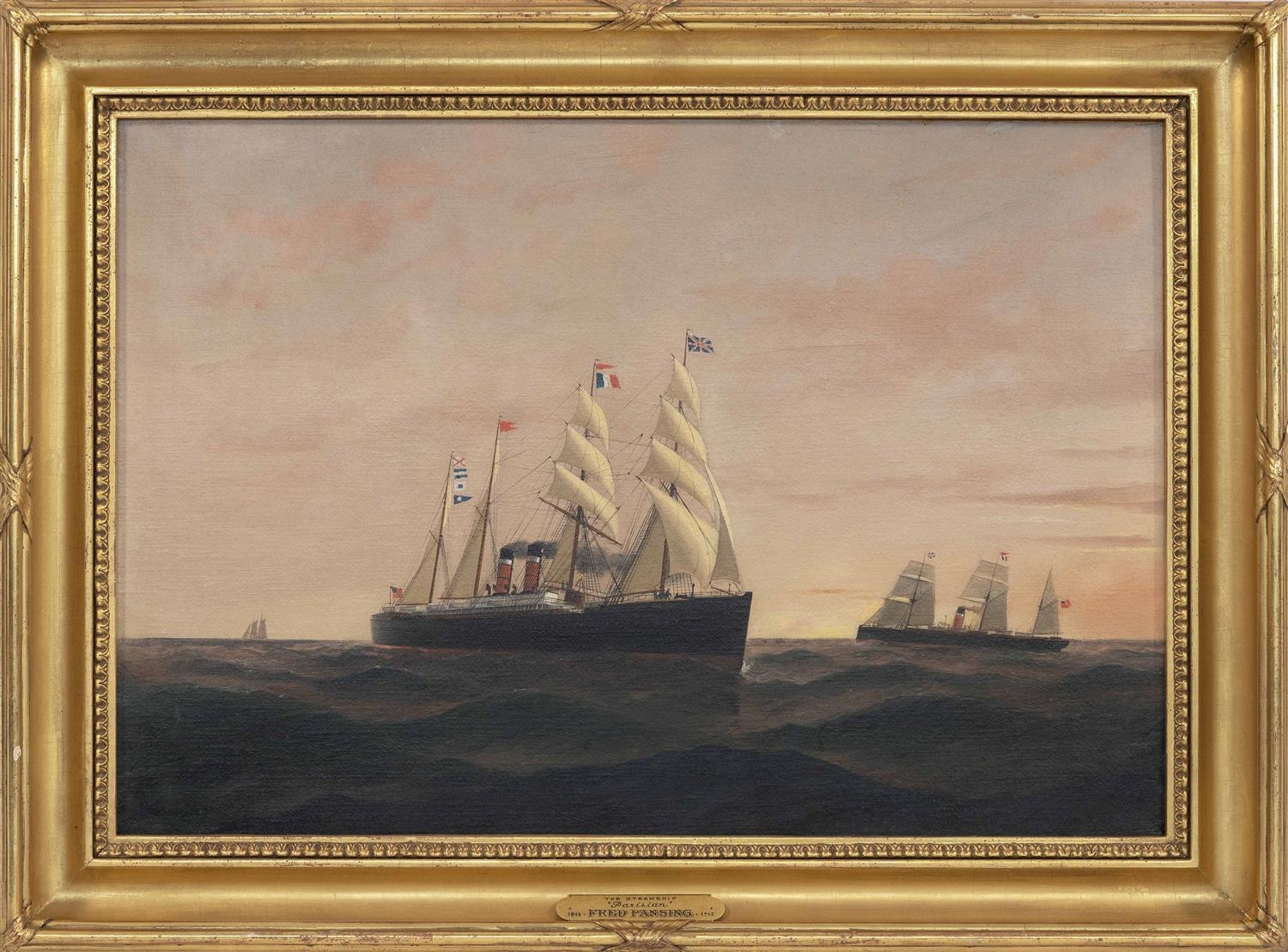 Fred Pansing | Steamship S.S. Parisian of the Allan Line, circa 1885 ...