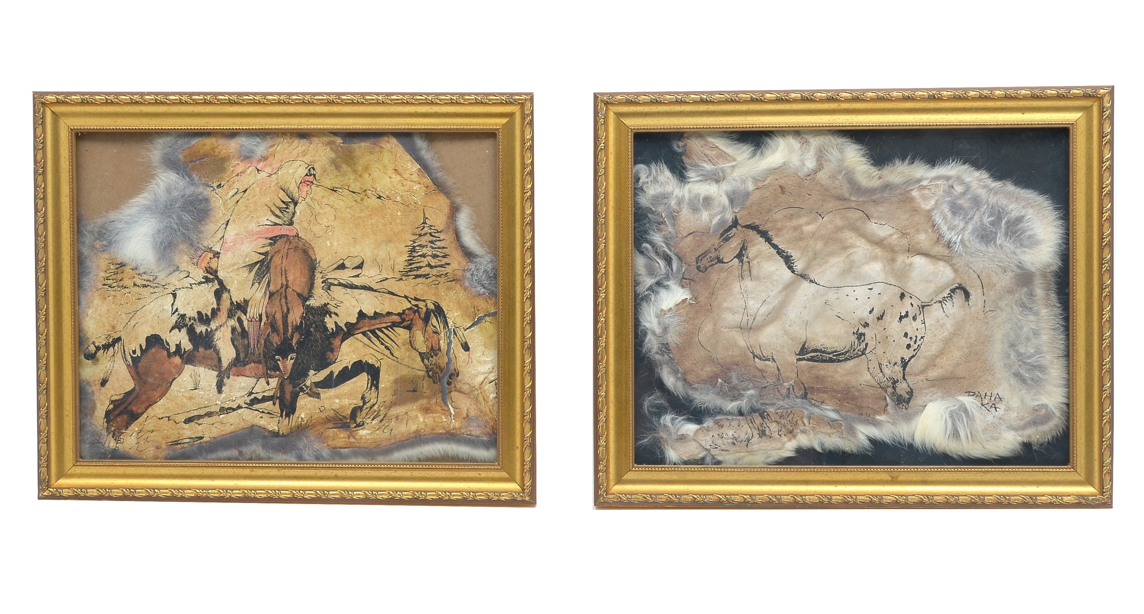 Paha Ska | Two works: Appaloosa Stallion; Old Indian Warrior on ...