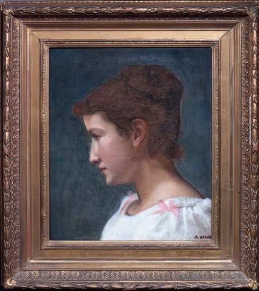 Frederick Arthur Verner | Portrait of a woman | MutualArt