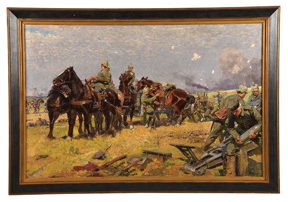 Carl Becker | Prussian Soldiers at the Front (Circa 1914) | MutualArt