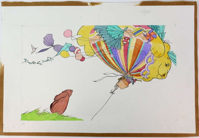 Barbara Firth | Balloon in flight illustration from Grumpalump written ...