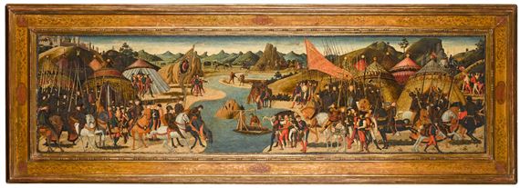 Paolo Uccello | BATTLE ON THE BANKS OF A RIVER, PROBABLY THE BATTLE OF ...