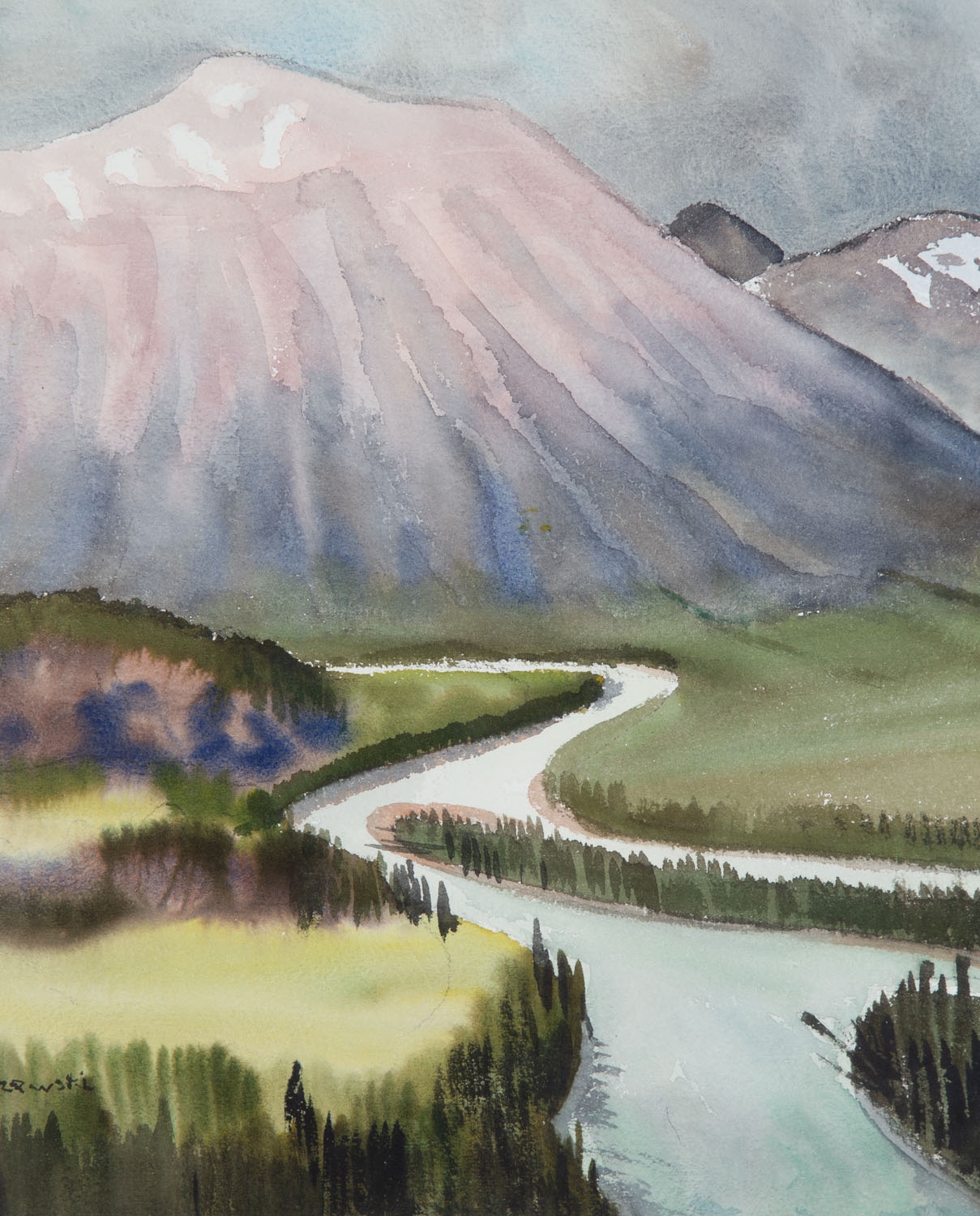 Rafał Malczewski | Pejzaż kanadyjski z rzeką | MutualArt