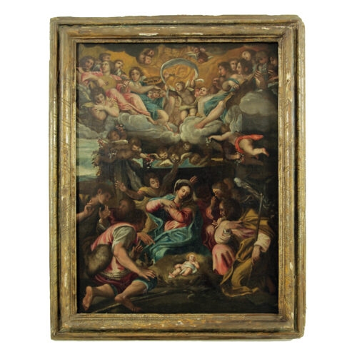 Neapolitan School, 17th Century | Adorazione dei pastori | MutualArt