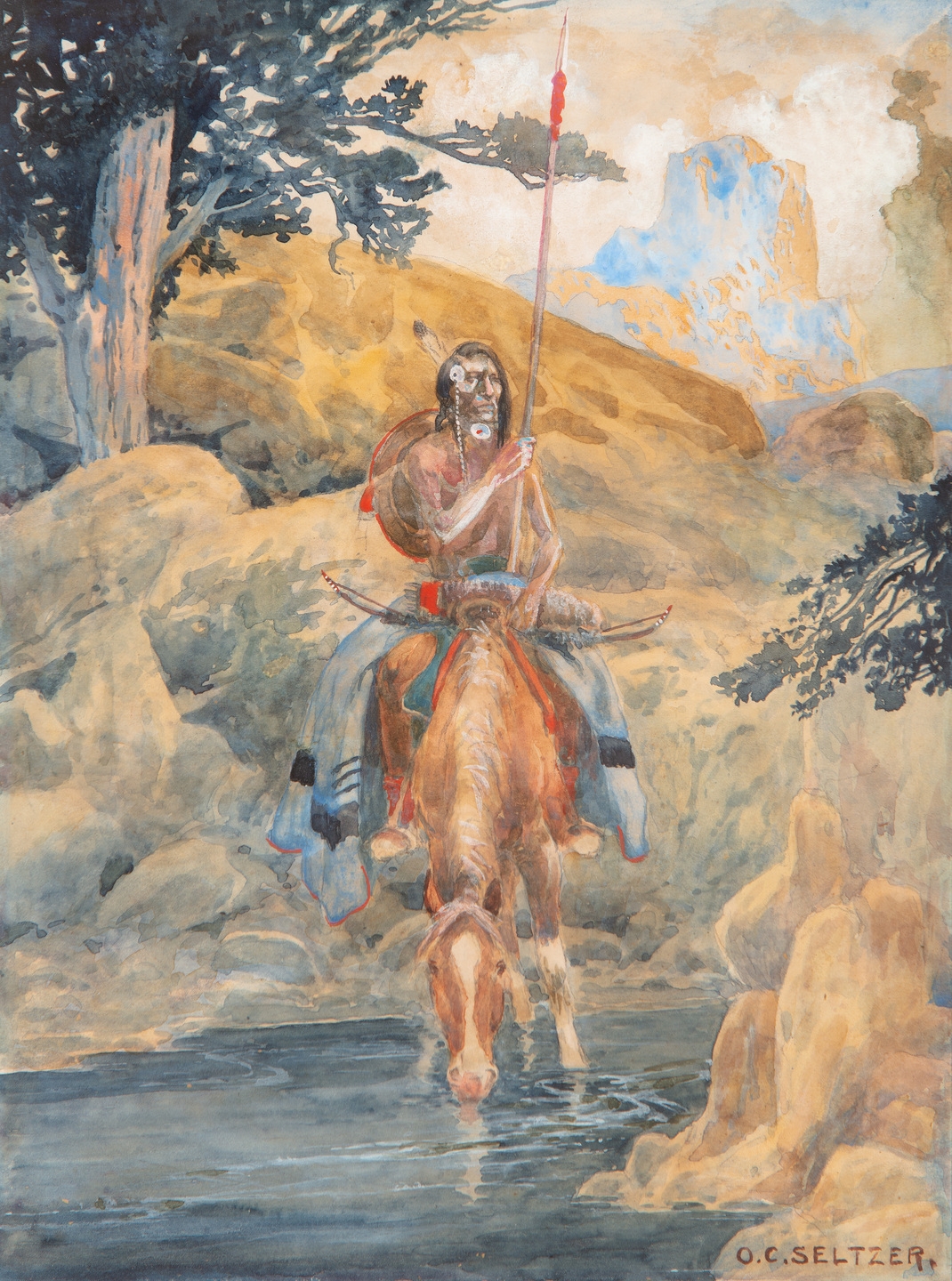 Olaf C. Seltzer | INDIAN CHIEF (1906) | MutualArt