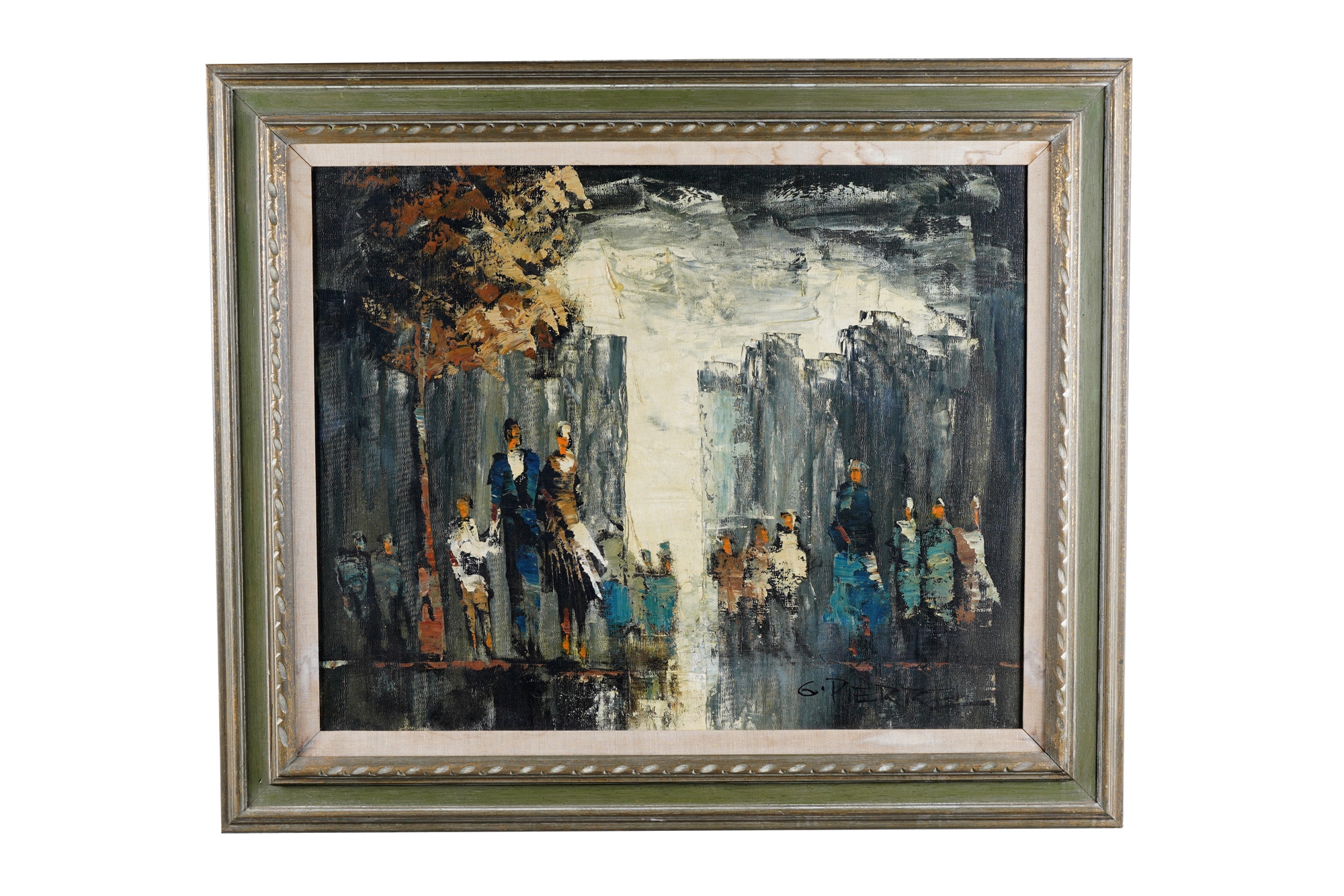 G. Pierre | STREET SCENE WITH FIGURES | MutualArt