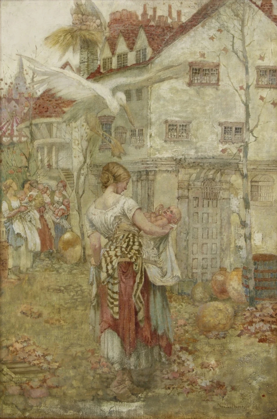 Noel Laura Nisbet | Village Scene | MutualArt