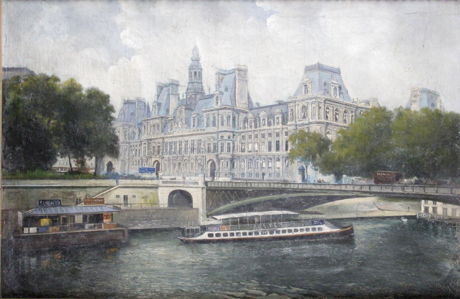 French School, 20th Century | Paris, the City Hall | MutualArt