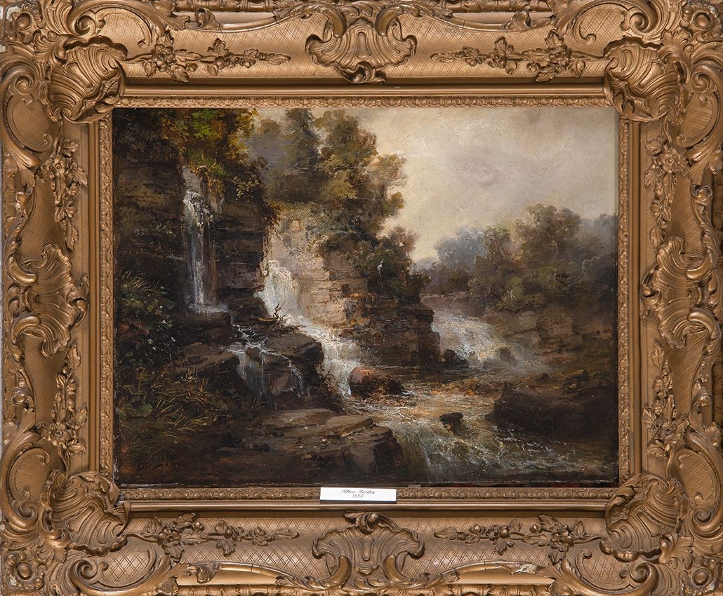 Alfred Hartley | Paisaje con Cascada | MutualArt