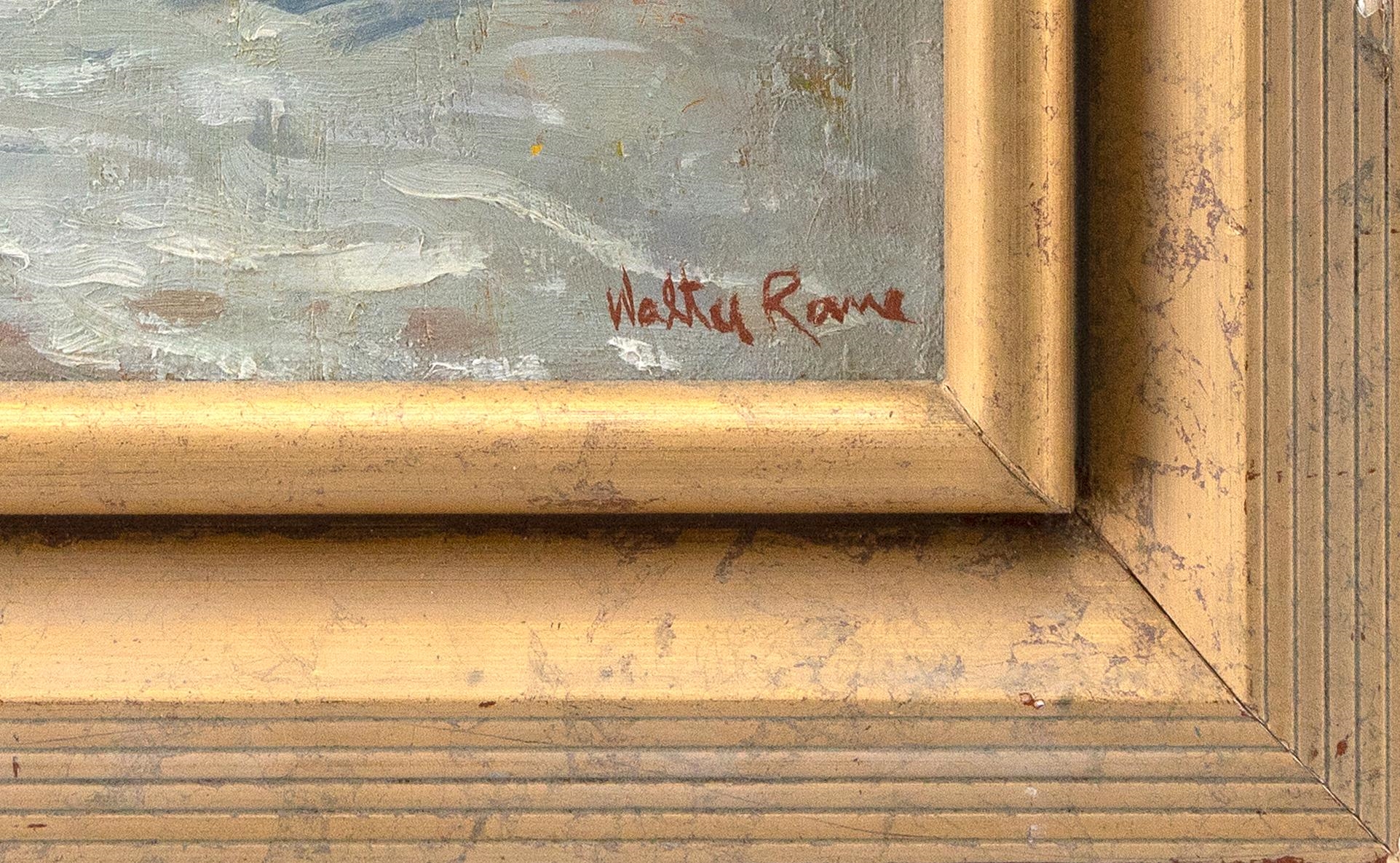 Walter Rane | Mother and child in the surf. | MutualArt