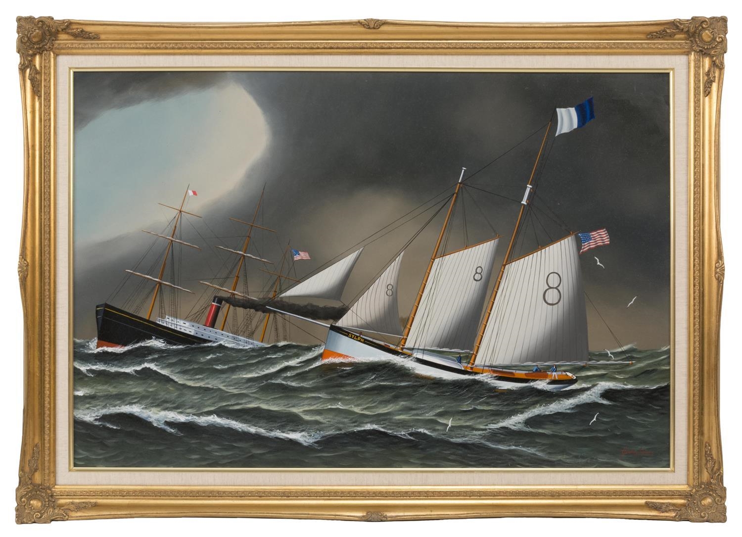 Jerome Howes | Two ships involved in a rescue attempt. | MutualArt