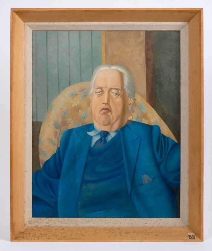 Francis Plummer | Portrait of a gentleman in blue suit | MutualArt