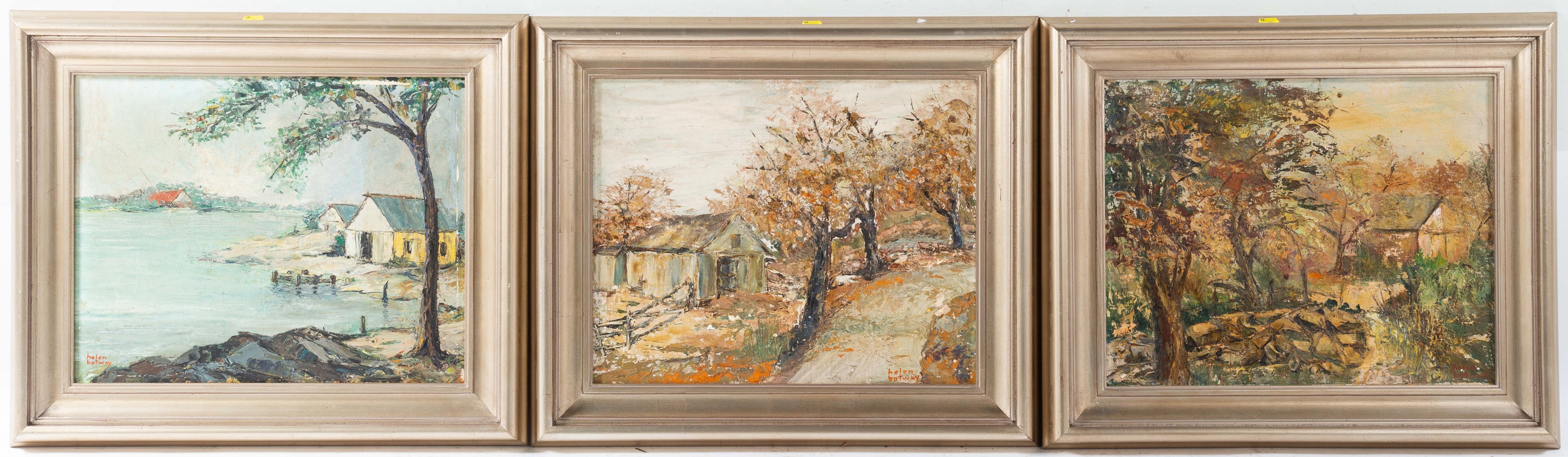 Helen Botway | Three Landscape Paintings | MutualArt