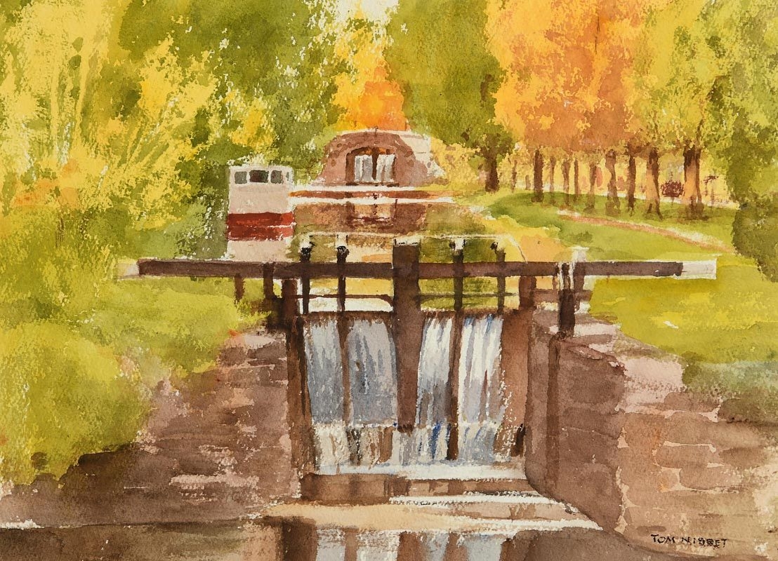 Nisbet Tom | Canal at Baggot Street | MutualArt