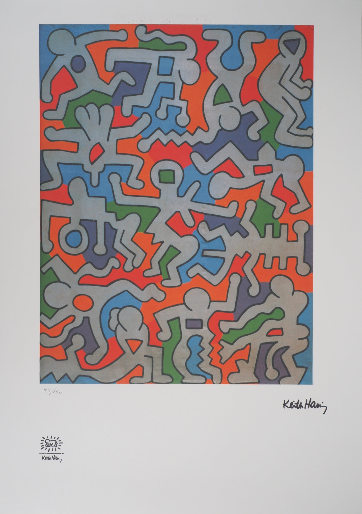 Keith Haring | Pink dancers | MutualArt