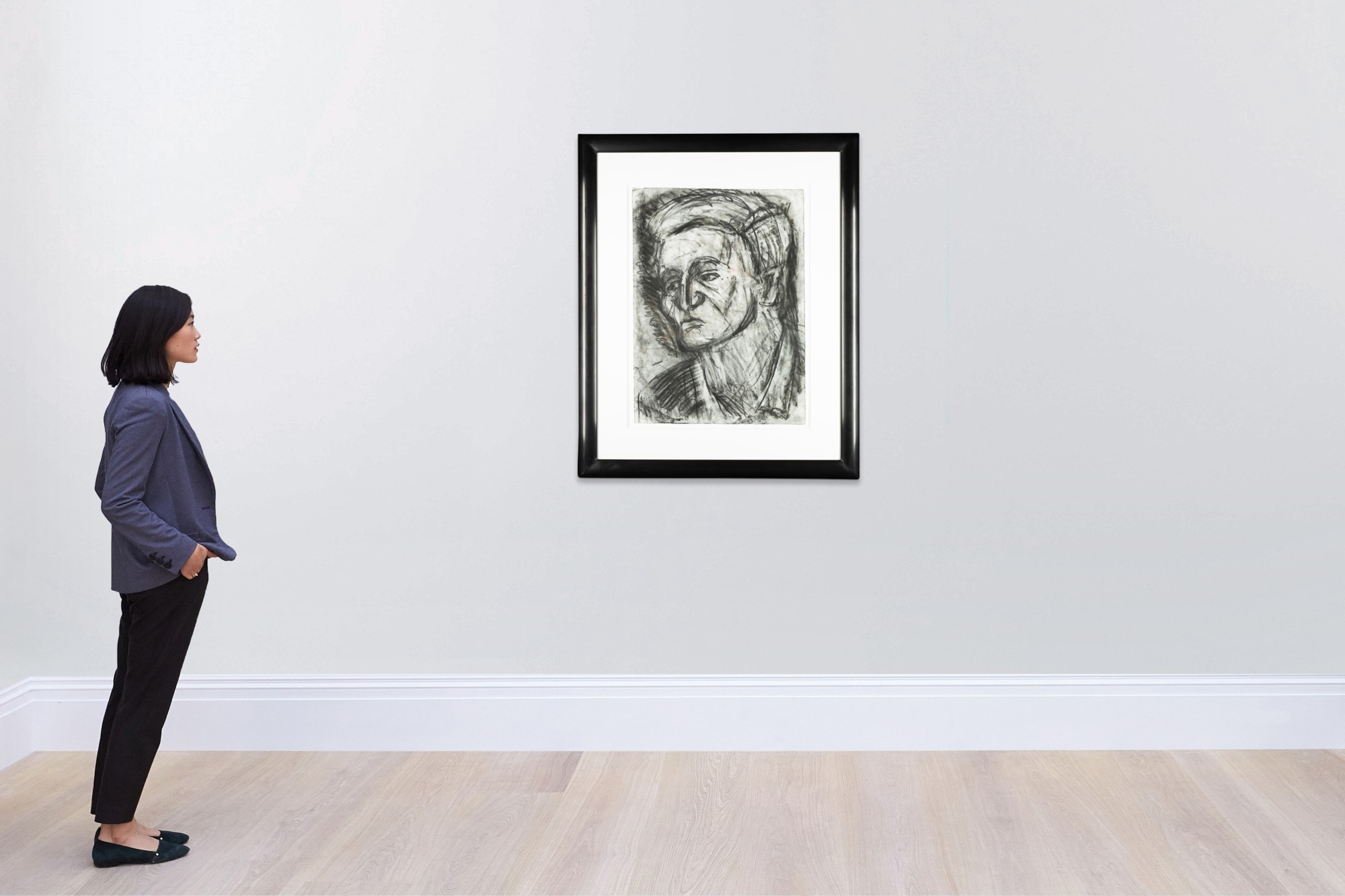 Leon Kossoff | HEAD OF JOHN LESSORE (Circa 1988) | MutualArt