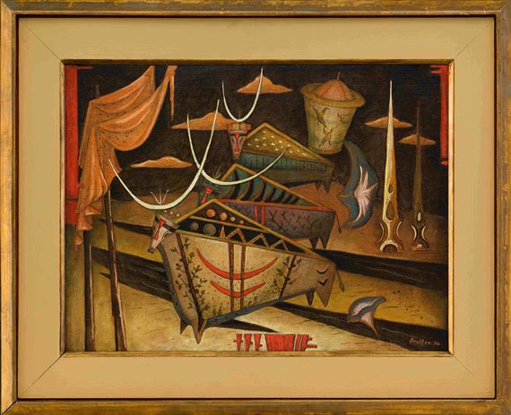 Alexis Preller | Surreal Minoan Bulls (1954) | MutualArt