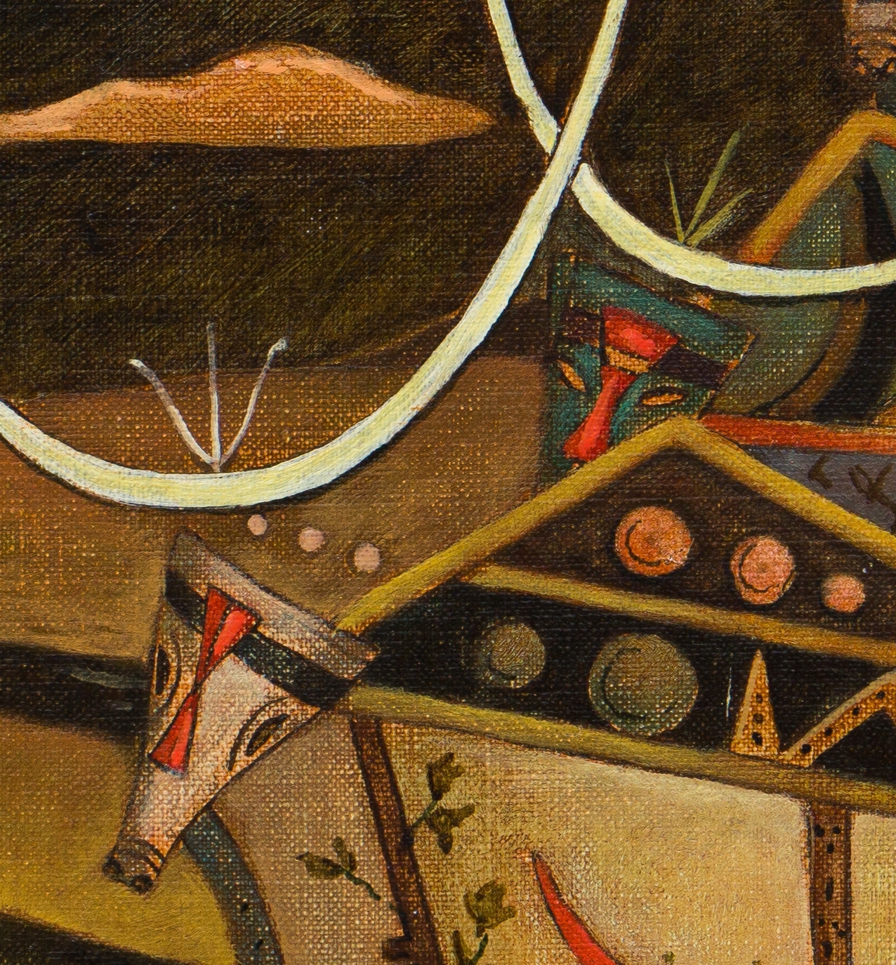 Alexis Preller | Surreal Minoan Bulls (1954) | MutualArt