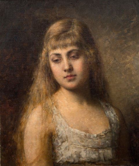 Alexej Harlamoff | Portrait of the Soprano Félia Litvinne | MutualArt
