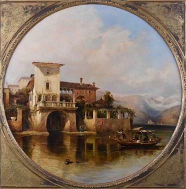 George Edwards Hering | Villa am Gardasee (1850) | MutualArt