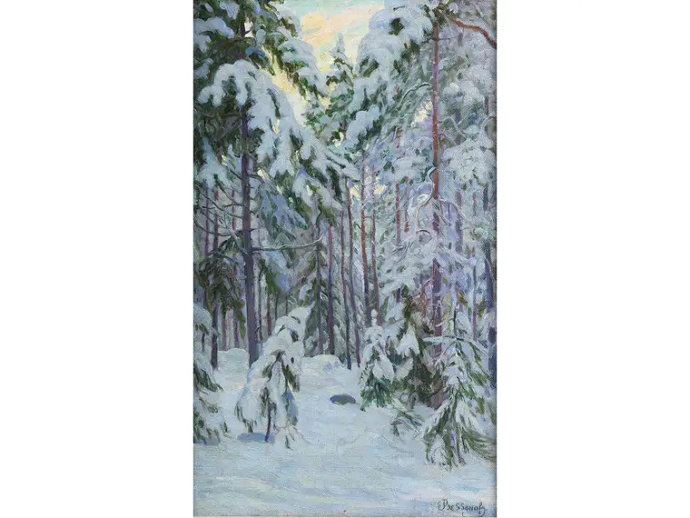 Boris Nikolaevich Bessonov | WINTERLANDSCHAFT | MutualArt