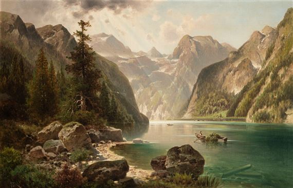 Anton Pick | Vue d'un lac de montagne | MutualArt