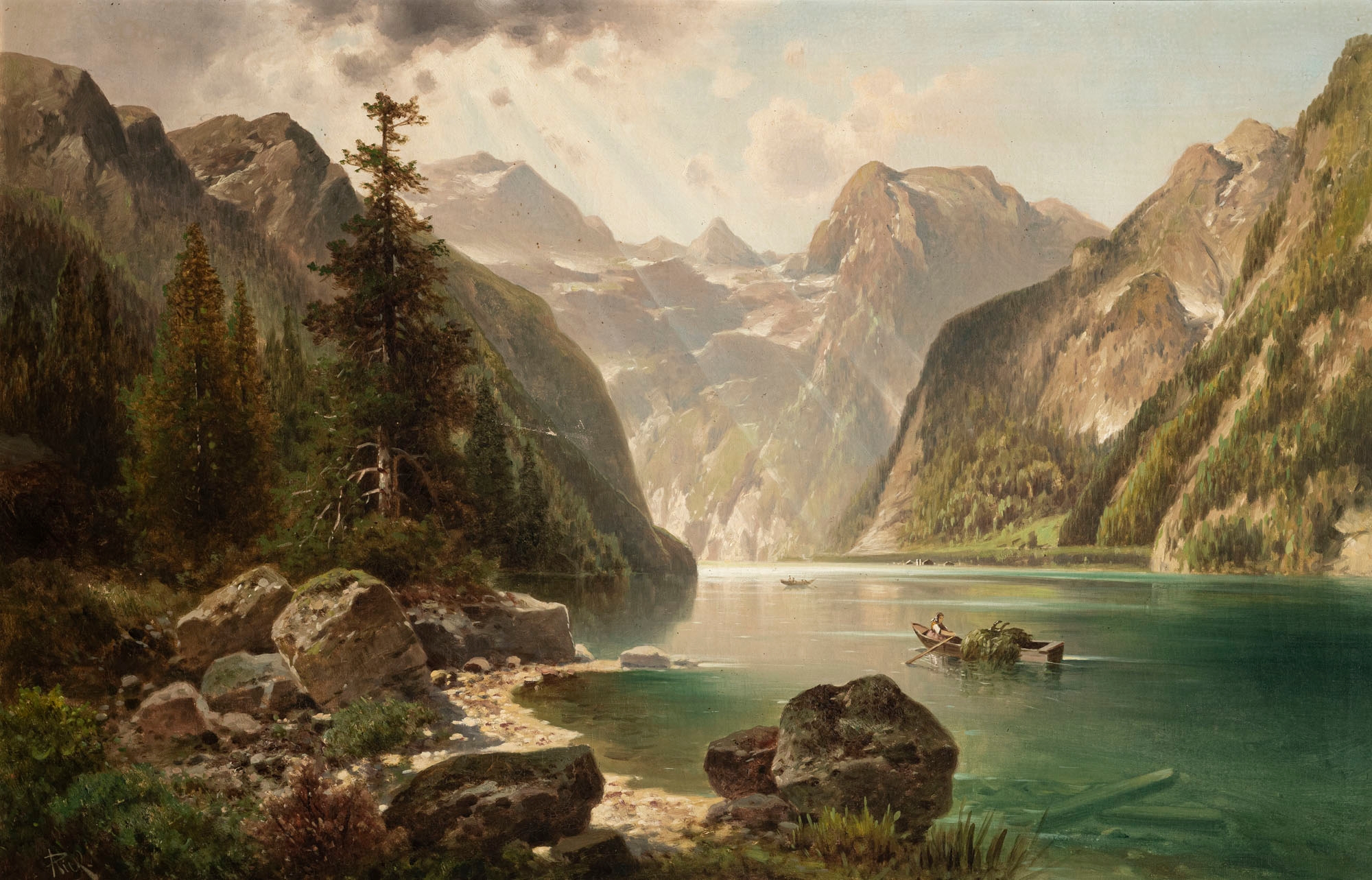 Anton Pick | Vue d'un lac de montagne | MutualArt