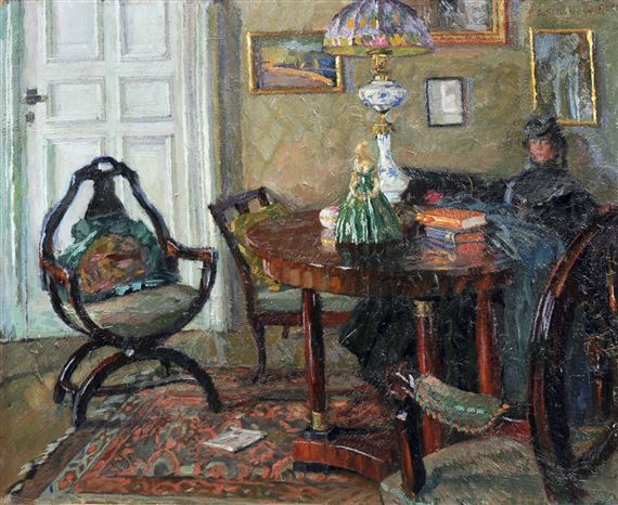 Ferdinand Dorsch | Der Besuch (Circa 1910) | MutualArt
