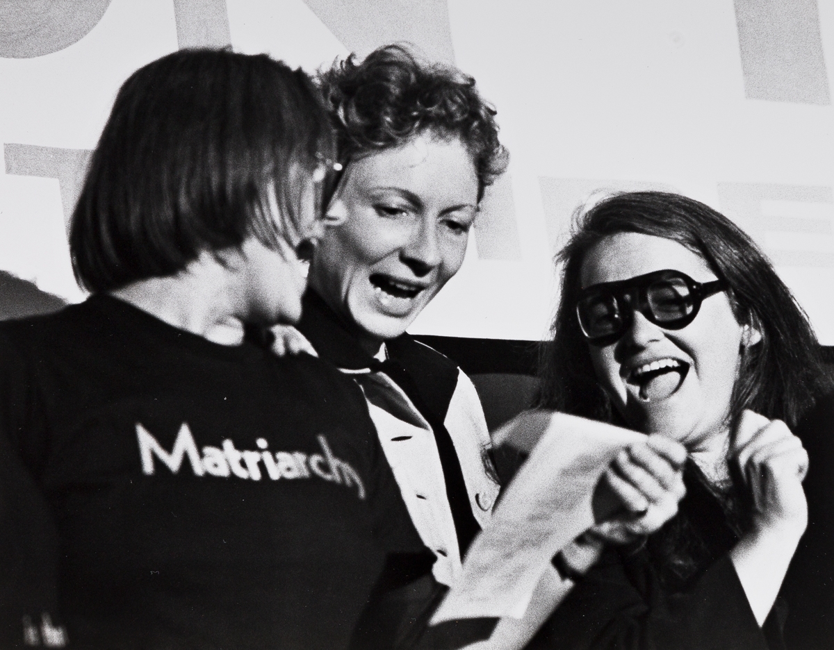 Joan E. Biren | Barbara Love, Ti-Grace Atkinson, and Kate Millett at ...