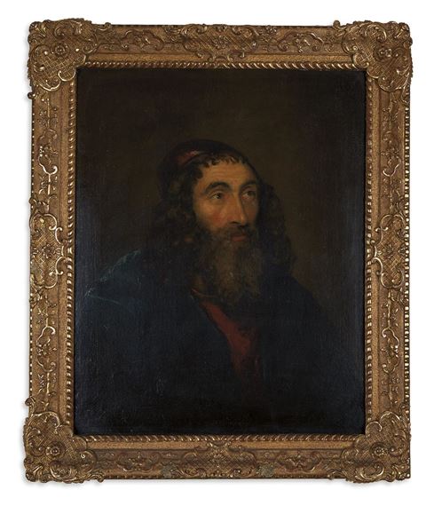 Gerbrand van den Eeckhout | Half-length portrait of a Bearded Rabbi ...