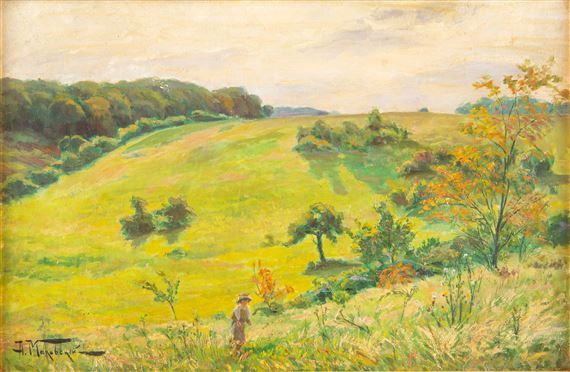 Alexander Vladimirovich Makovsky | Field on a Hillside | MutualArt